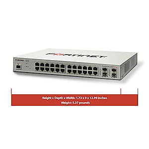 Fortinet FortiSwitch - 224E-POE Layer 2/3 PoE+ Switch (FS-224E-POE)