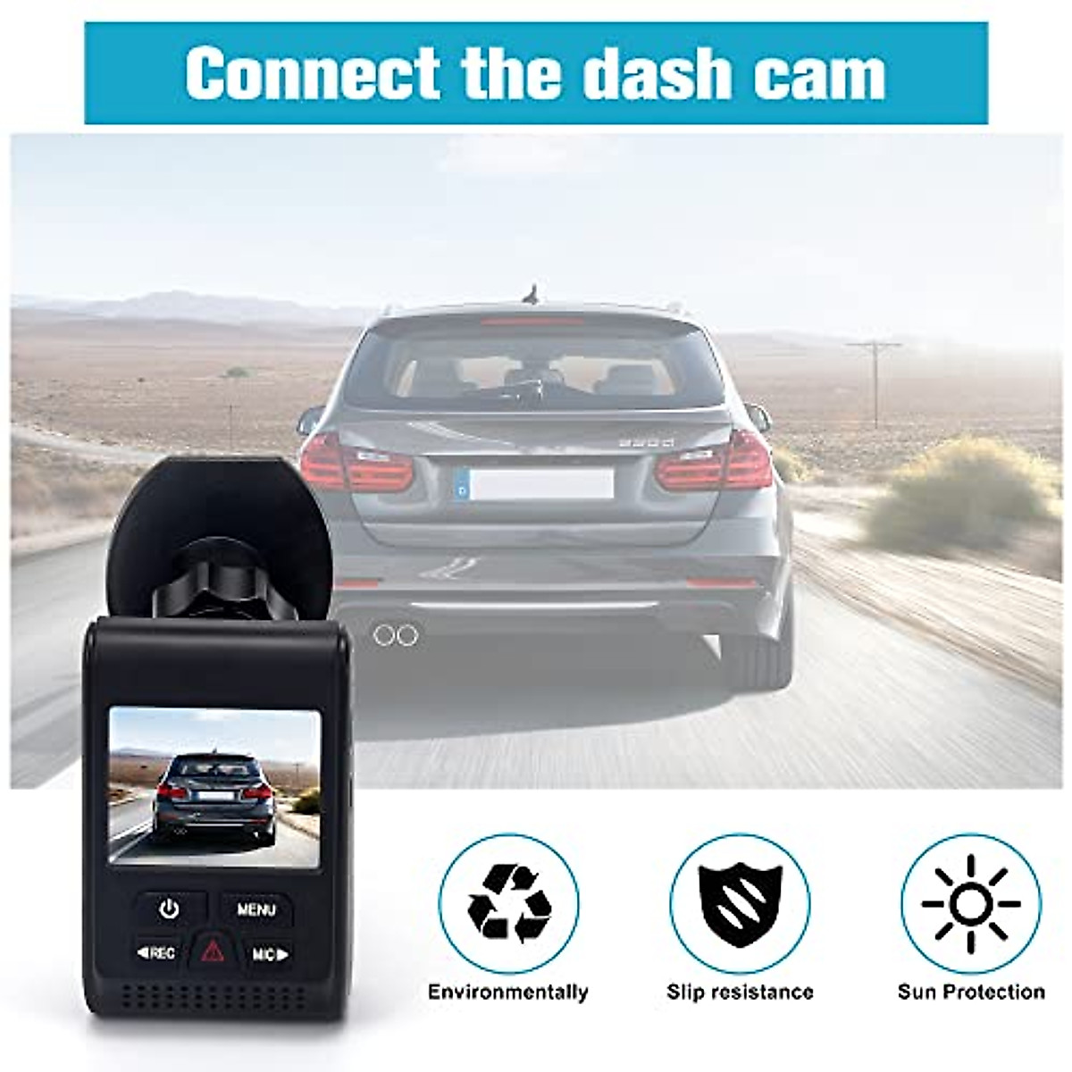 ChengFu Dash Cam Mount, Dash Cam Suction Mount, Dash Cam Mount Holder, Stickable Suction Cups Mount, Compatible with VIOFO A119 V3