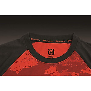 Husqvarna Short Sleeve Unisex T-Shirt, Orange, Large