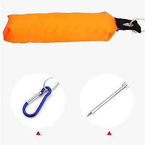 Joyeee Stainless Steel Fishing Stringer for Wading Boat Kayak, with Float Carabiner, 10 PCS Fish Lock and Plastic Handle, 27 FT 300lb Silent Stringer Durable Fishing Gear, Clip Fish Holder, Red