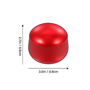 Sewroro 12pcs Candle Jar Candle Making Container Iron Candle Tins Belly Candle Tins Metal Candle Container DIY Scented Candle Tins Small Tin Cans Cream Jar Candle Making Jars Tin Jar