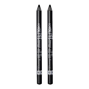 Rimmel Scandaleyes Waterproof Kohl Kajal Liner, Black, 0.02 oz, Pack of 2