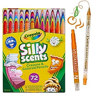 Crayola Silly Scents Twistables, Scented Crayons & Colored Pencils, School Supplies, 72 Count [Amazon Exclusive]