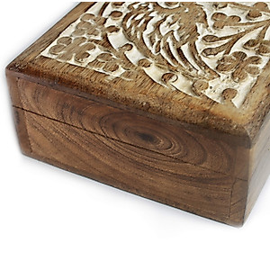 Wooden Cutlery Holder Caddy Organizer Angel Wings for Silverware Stationary Phone Keys White Rustic