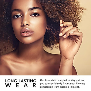 Luxury Oil Blotting Pressed Powder by Flori Roberts, Long Lasting Oil and Shine Control, Flawless Complexion for Women of Color or Deeper Skin Tones