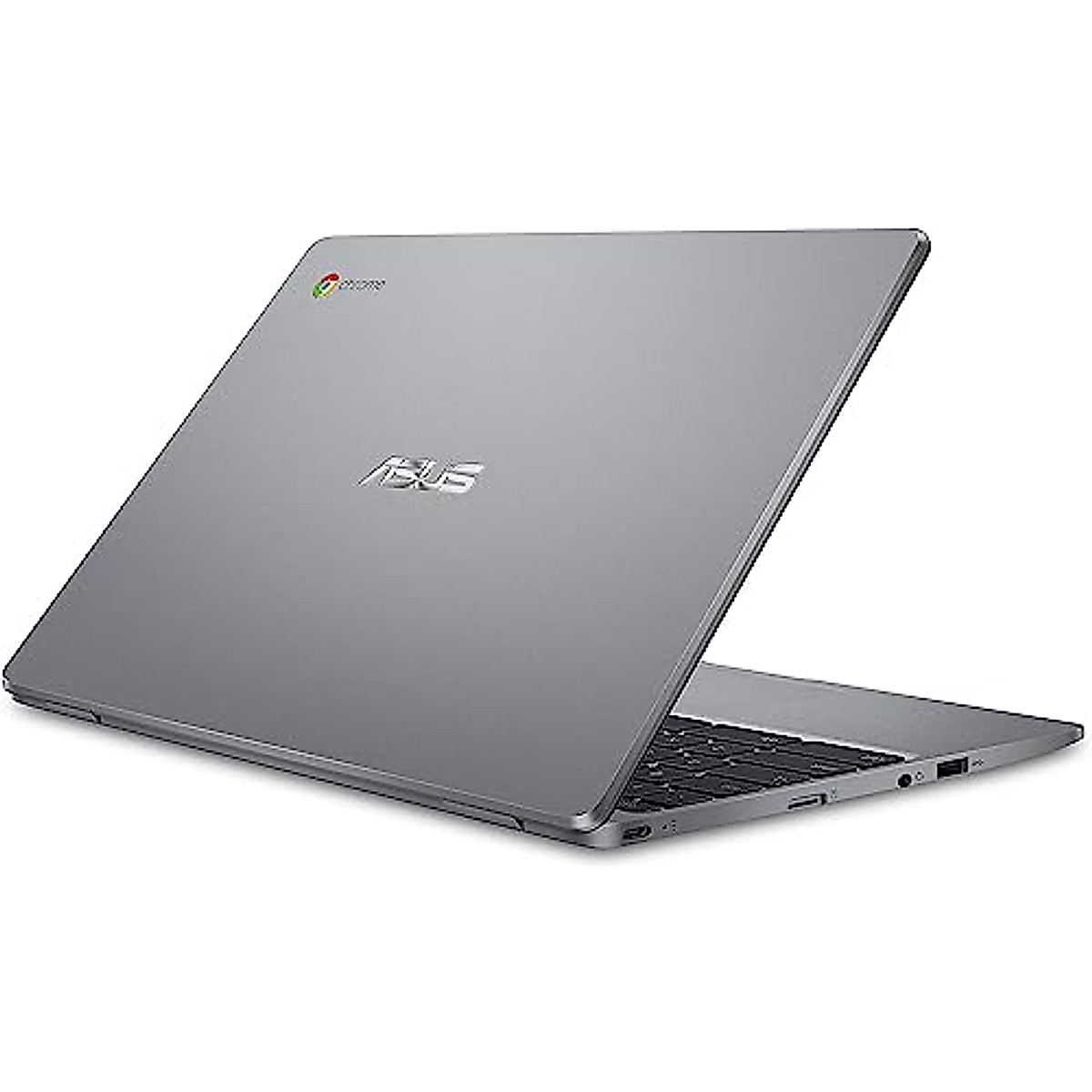 Asus C223 11.6/'' HD Chromebook Laptop, Intel Celeron N3350 Processor, 4GB RAM, 32GB eMMC Flash Memory, Intel HD Graphics, HD Webcam, Stereo Speakers, Chrome OS, Gray, (renewed)