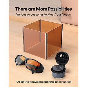 LaserPecker 1 Pro Laser Engraving Machine, Laser Engraver Mini 405nm Wavelength Laser Etcher, 0.15mm High Precision Engraver for Felt Leather Wood (No for Metal) - with Auto Focus Stand