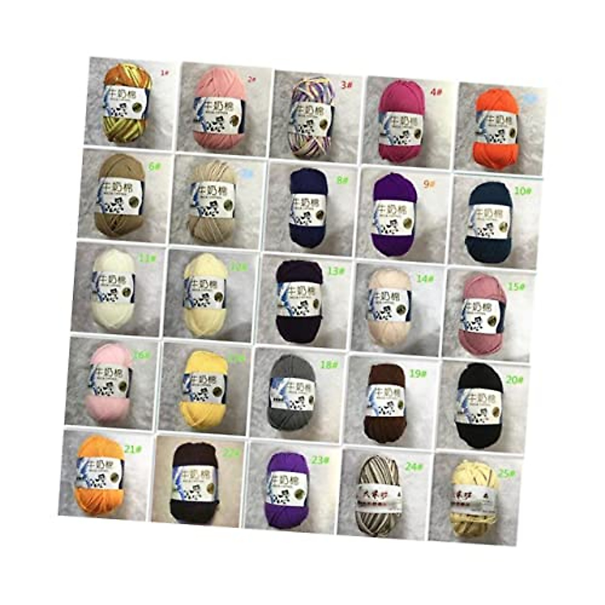 Garneck White Yarn Knitting Accessories Yarn for Knitting Yarn Storage Black Yarn Cotton Yarn Green Black Purple Red Blue Yellow Yarn Roving Crochet Soft Yarn Cotton Ball Baby Coarse Wool