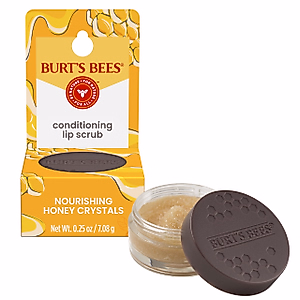 Burt's Bees Lip Care Easter Basket Stuffers, Moisturizingc & Conditioning Lip Scrub Spring Gift, for All Day Hydration, with Exfoliating Honey Crystals, All Natural, 0.25 Ounce
