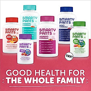 SmartyPants Women's Formula Gummy Vitamins: Gluten Free, Multivitamin, CoQ10, Folate (Methylfolate), Vitamin K2, Vitamin D3, Biotin, B12, Omega 3 DHA/EPA Fish Oil, 180 count (30 Day Supply)