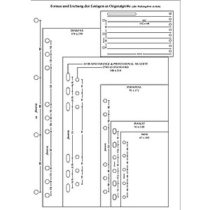Filofax Personal Subject Index Cream 6 Tabs