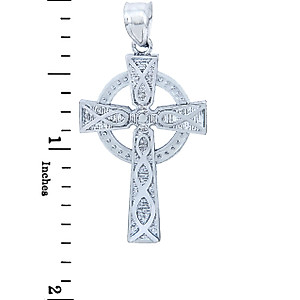 925 Sterling Silver Trinity Cross Pendant