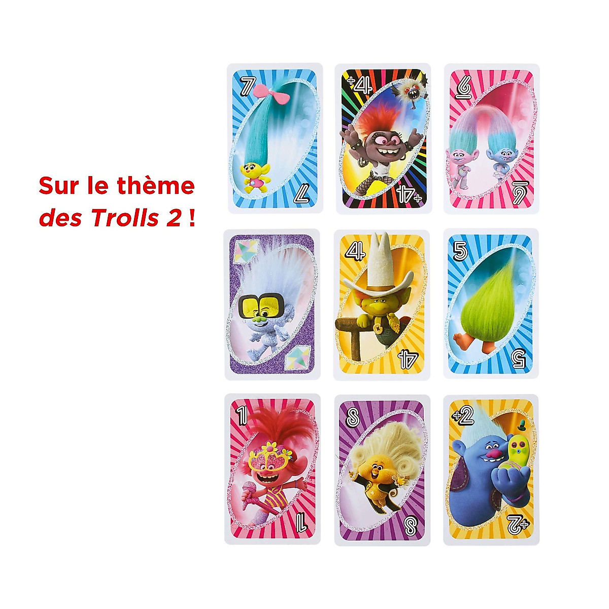 Mattel Games DreamWorks Trolls World Tour UNO Card Game with 112 Cards and Instructions, Makes a Great Gift for 7 Year Olds and Up