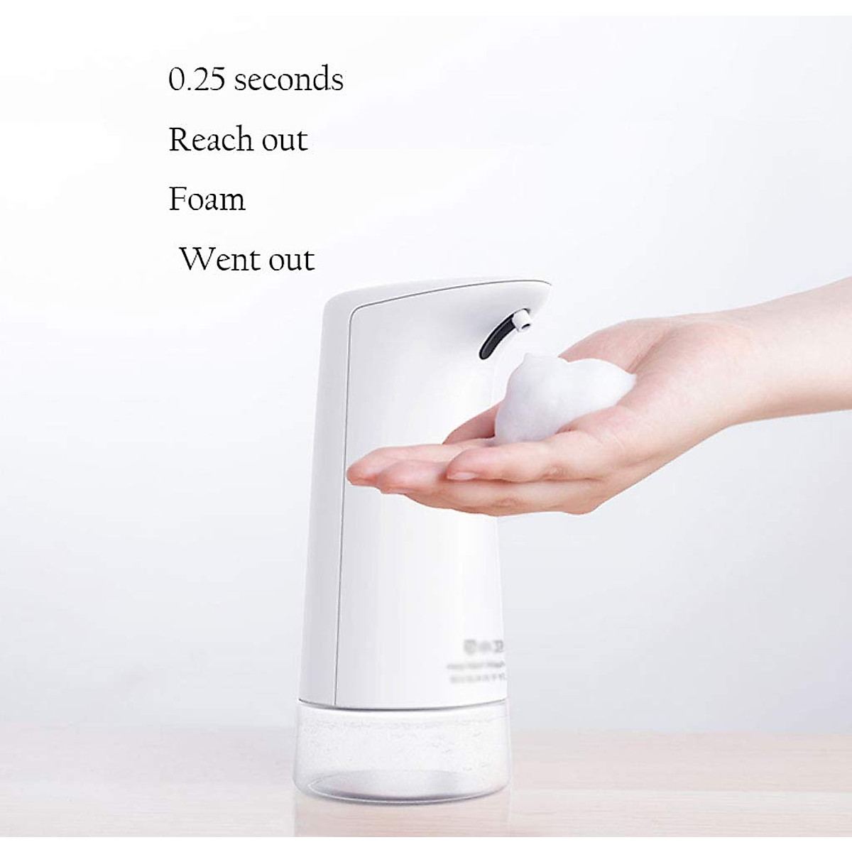 TGRTY Soap Dispenser Liquid Dispenser Induction Foam Dispenser Foam Dispenser Liquid Distributor Liquid Foam Dispenser Lotion Dispenser (Color : White)