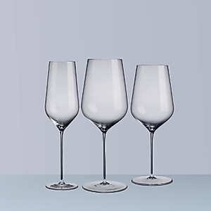 Nude Stem Zero Trio White Wine Glass 14.25 oz, Crystal Clear Wine Glass, | Lead - Free |, Stem Unique Modern Wine Glasses, Perfect for Cocktail
