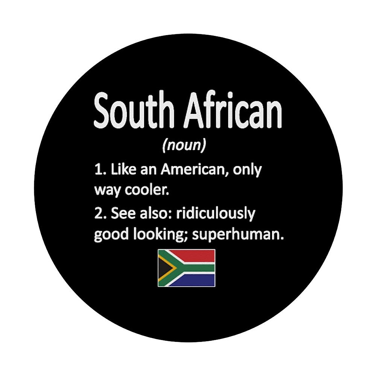 South African Definition South Africa Flag PopSockets Standard PopGrip
