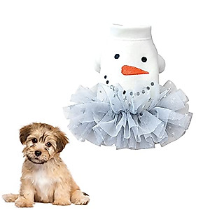Dog Clothes X Large Big Dog Pet Christmas Snowman Style Dress Outfit Thermal Holiday Puppy Costume Dress Puppy Clothes for Extra Small Dogs Male