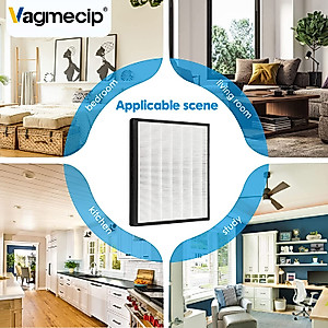 3 In 1 True HEPA Filter for Shark Air Purifier 4, Compatible with Shark HE400 HE401 HE402 HE405 Filter Replacement, HE4FKPET, 1Pack