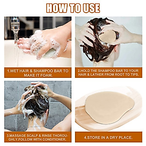 lunhaifi Hairthentic Invigorating Oat & Rice Shampoo Bar,Moisturizing Shampoo Stick,Fermented Rice Water Shampoo Bar,Rice Shampoo Bars for Hair Growth,Anti Hair Loss Rice Water Shampoo Bar (3Pcs)