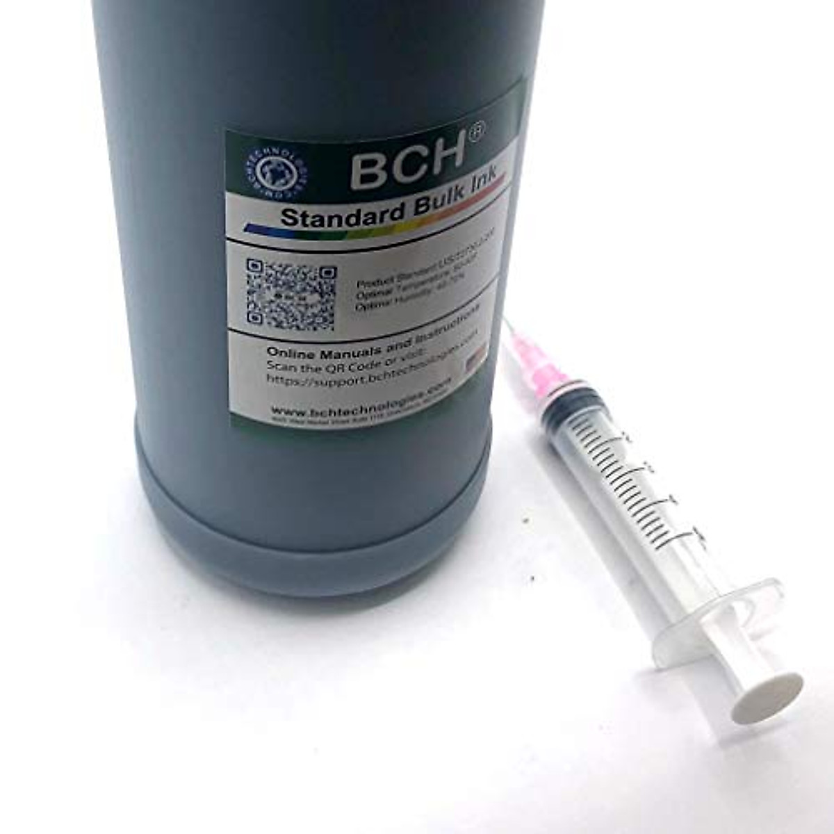 BCH Standard Universal Cyan Refill Ink - 500 ml (16.9 oz) Photo Dye for All Printers: HP, Canon, Epson, Lexmark, Brother and Dell Printers