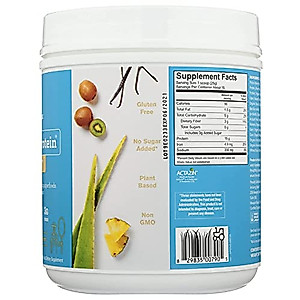 Amazing Grass DIGEST Vegan Protein Powder, Plant Based with Probiotics + Fiber to Manage Bloat, Tahitian Vanilla, 15 Servings