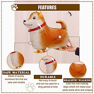 6 Pcs Walking Animal Balloons - Foil Dog Balloon for Kids, Puppy Dogs Balloons Air Walkers, Animal Theme Birthday Party Decorations…
