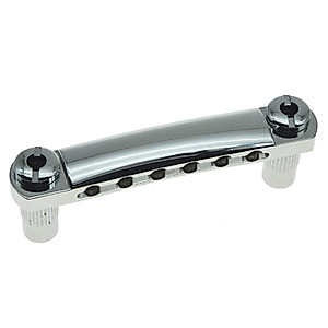KAISH Guitar Locking Tailpiece Mounting Studs Locking Stop Bar Posts Wraparound Bridge Locking Posts Chrome