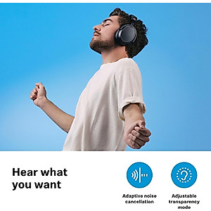 Sennheiser Consumer Audio Momentum 4 Wireless Headphones - Bluetooth Headset for Crystal-Clear Calls with Adaptive Noise Cancellation, 60h Battery Life, Lightweight Folding Design (Black/Copper)