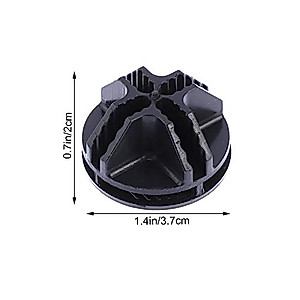OUNONA 20 Pcs Wire Cube Plastic Connectors for Cube Storage Shelving and Cabinet Modular Organizer Closet Clasp Buckle Clip (Black)