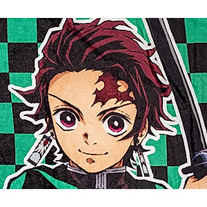Demon Slayer Tanjiro Kamado Fleece Throw Blanket | 45 x 60 Inches