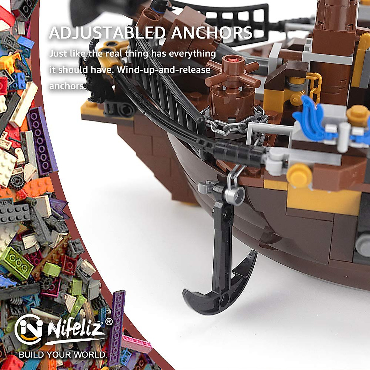 Nifeliz Pirates Ship Model Building Blocks Kits (1334 Pcs)