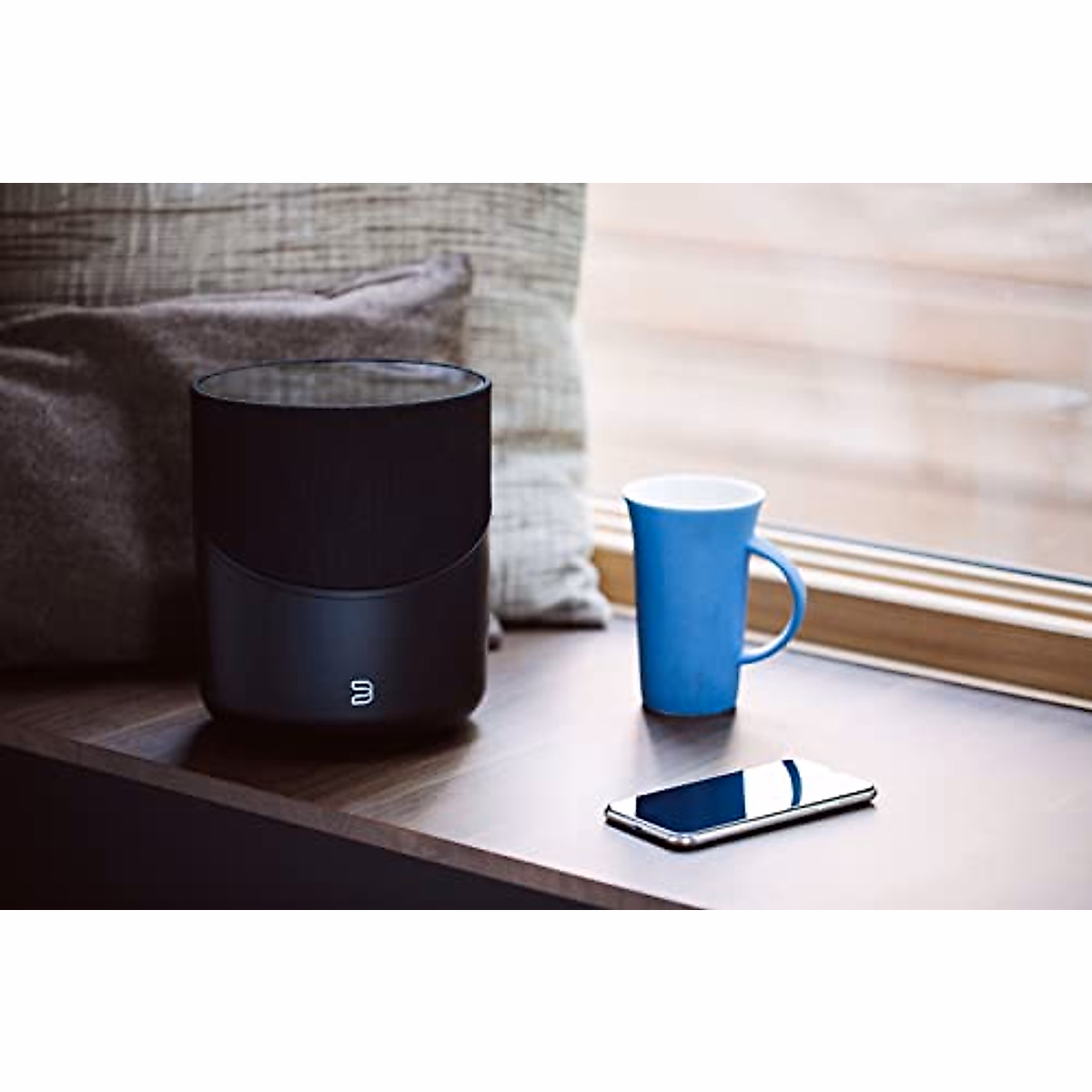 Bluesound Pulse M Omni-Hybrid Wireless Music Streaming Speaker with Bluetooth - Black - Compatible with Alexa and Siri