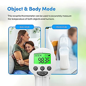 Medical Grade Heavy Duty Touchless Infrared Forehead Thermometer, for Adults & Baby Thermometer Gun, 1s Instant Results