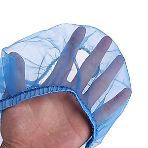 YUNAWU Nylon Mesh Bird Seed Catcher Guard Net Cover Shell Skirt Traps Cage Basket S M L (L, Black)