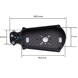 LINGFEI Drone motor motor base 16mm diameter multi-axis aircraft accessories (12mm, Red)