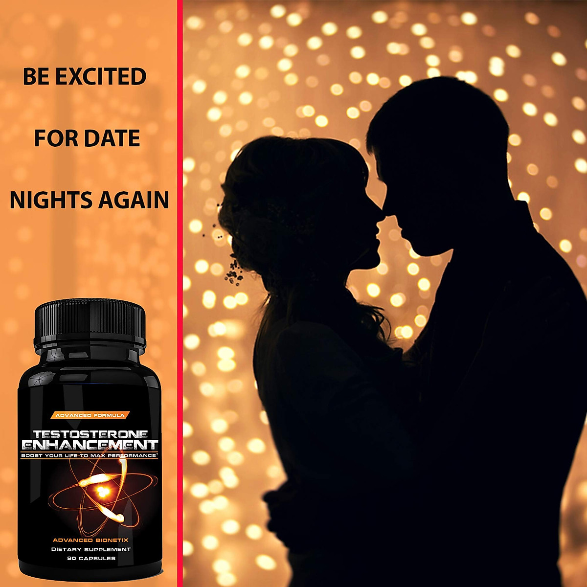 Testosterone Booster Male Enhancement. #1 Recommended by Men Over the Age of 40* Increase Desire, Energy, Lean Muscle. Melt Away Fat with Zinc, Tribulus, Tongkat Ali, Horny Goat Weed & More