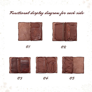 OLD TREND Nomad Organizer Travel Wallet - Cowhide Leather Passport and Card Holder with Sunglass Pouch, Pen Slots, Elastic Retainer, Zipper Pocket - Customizable, Lots of Pockets - For Men and Women