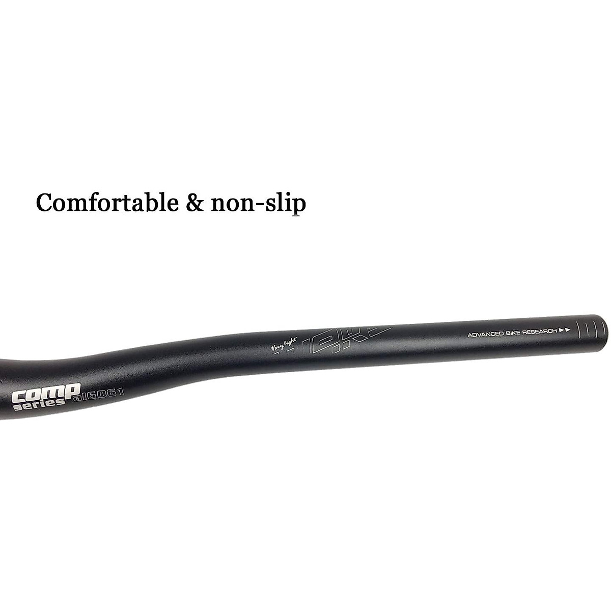 Wake 31.8mm MTB Mountain Bike Handlebar, Aluminum Alloy Mountain Bike Bicycle Riser Handlebar Extra Long 720/780mm with Paint Matte Surface (Black, 720mm)