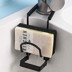 Sink Caddy Sink Sponge Holder, Stainless Steel Sink Organizer, Small Kitchen Bathroom Faucet Organizer-Fix Around Faucet