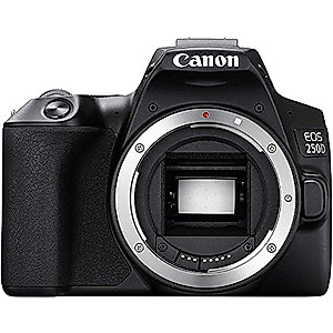 33rd Street Camera Canon EOS 250D (Rebel SL3) DSLR Body Only Camera Bundle + Accessory Kit Including Photo & Video Editing Software Package (Renewed)