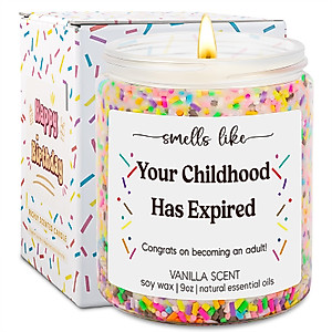 GSPY 18th Birthday Candles - 18th Birthday Gifts for Girls, Boys - 18 Year Old Girl Birthday Gifts - Funny Turning 18, Happy 18th Birthday Gifts for Daughter, Son, Granddaughter, Niece, Friend