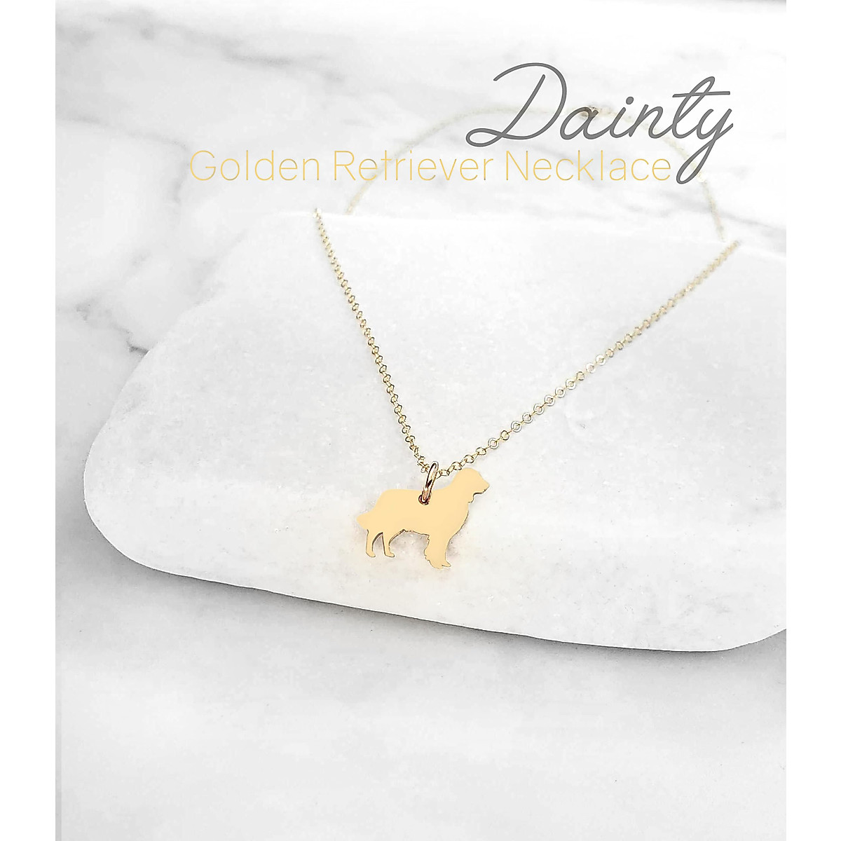 Sterling Silver 14k Gold/Rose Gold Necklace, Rottweiler, Great Dane, Pitbull, Border Collie, German Shepherd, Australian Shepherd, Doberman, Cocker Spaniel, Sterling Silver, No Gemstone