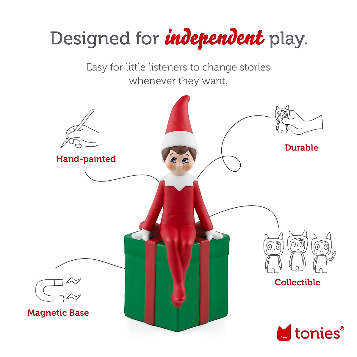 Tonies Scout Elf Audio Toy Figurine from The Elf on The Shelf