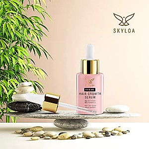 Skyloa Hair Growth Serum, Vegan Hair Serum, Hair Growth Oil For Women, Hair Serum For Hair Growth Scalp Serum, Hair Regrowth Treatment For Women Fuller-Looking, Thicker And Healthier 30ml