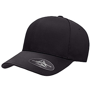 Flexfit Mens Delta Seamless Carbon Cap, Black, XX-Large