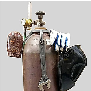 Hel-Hook Plastic Welding Hanger, Welding Accessory, Hang Your Welding Helmet, TIG Torch, MIG Torch, Gloves and More (Gray)