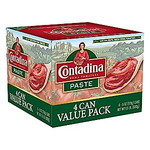 CONTADINA Tomato Paste, 4 Pack, 6 oz Cans