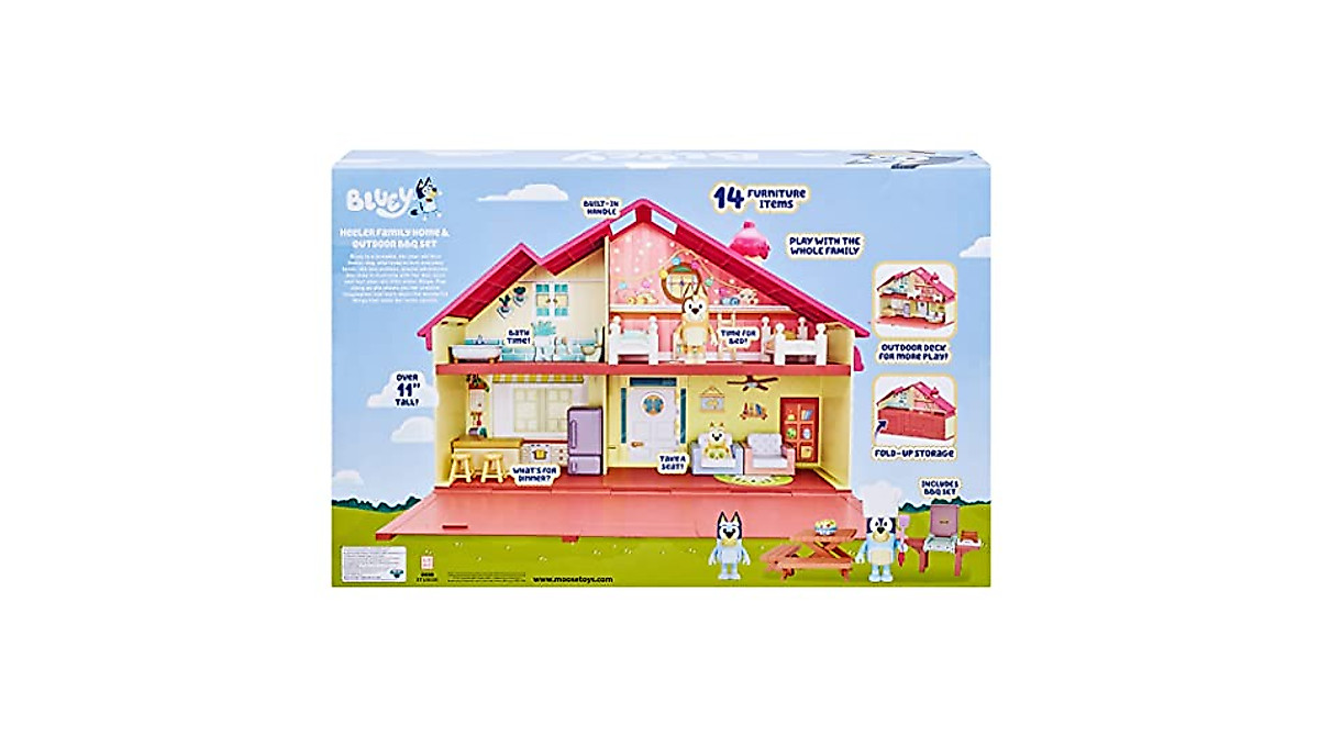 Bluey Mega Bundle: Home, BBQ Playset & 4 Figures - Amazon Exclusive