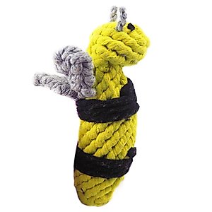 OMEM Pet Dog Chew Toy Rope Animal Little Bee Tough Teeth Cleaning for Small Dog Puppy Durable Tug Toy