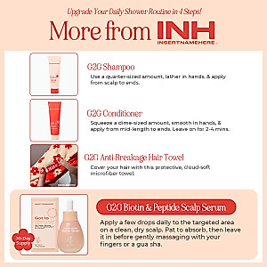INH Hair Serum | G2G Biotin & Caffeine Scalp Treatment That Supports Natural Hair Growth | Non Comedogenic Follicle Stimulator & Multi-Peptide Serum for Hair Density & Strengthening | 30-Day Supply